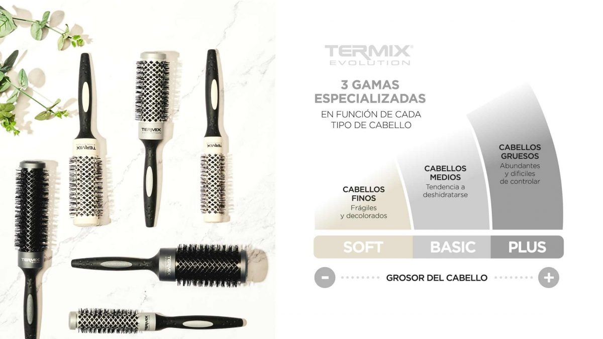 Cepillos Termix Evolution para cada tipo de cabello